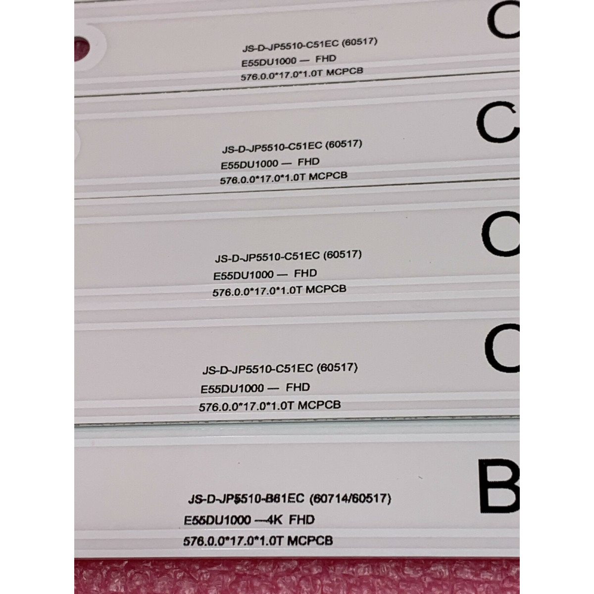 JS-D-JP5510-B61EC , JS-D-JP5510-C51EC KIT LED PER TV AKAI CTV5584 ...